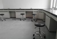 China Alkali Resist Laboratory Wall Bench 1.2 Mm Thick Steel Body And Cabinet for sale