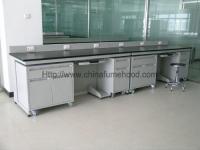 China Chemical Resist Laboratory Workbench Furniture Sidebench Electric Supply Optional for sale