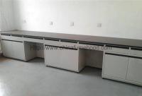 China Lab Work Table With Sink Unit For Educational Institutions and Testing Center Steel Lab Furniture for sale