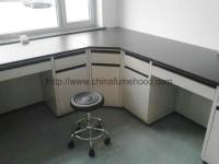 China Lab Work Table With Sink Unit For Educational Institutions and Testing Center Steel Lab Furniture for sale