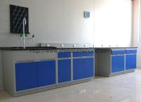 China Customized Color Steel Lab Furniture , Epoxy Resin Tops Lab Tables Work Benches for sale