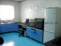 China 1.0mm Thickness Steel Lab Furniture , Chemical Resistant Lab Tables Workstations for sale