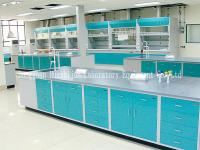 China Laboratory Steel Lab Furniture 3*1.5*0.85m Table Size With Adjustable Feet for sale