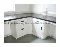 China Hight Adjustable Steel Lab Furniture , Laboratory Wall Bench With Reagent Shelf for sale