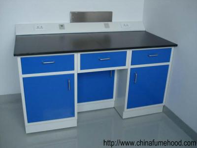 China Computer Metal Lab Casework Corrosion Resistant Steel Structure With PP Sink for sale