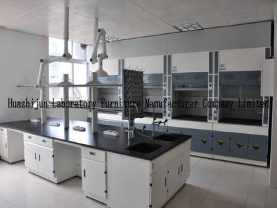 China Ph School Lab Furniture High Adjustable Lab Table With Reagent Shelf And Power Supply for sale