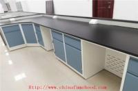 China OHSAS H - Frame White Steel Lab Furniture  /  Chemistry Lab Cabinets for sale