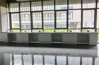 China Durable Modular Chemistry Lab Bench Chemical Resistant Full Steel for sale