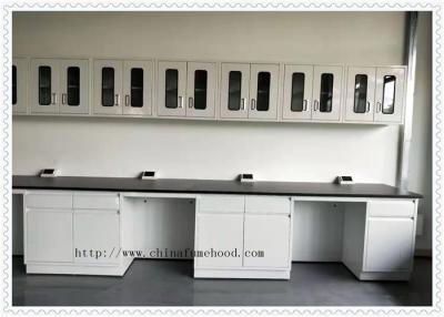 China Eoxy Resin Top  Laboratory Desk Furniture  With Reagent Rack Resistance for sale