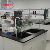 China Best Price Alkali Resistant Standard Size Chemistry Lab Furnitures  Lab Work Benches With Shelves for sale