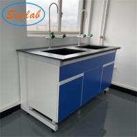 China Waterproof Steel Lab Workstation Bench , Anticorrosive Island Benches In Laboratory for sale
