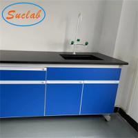 China Customized Made Blue Chemical Resistance Lab Bench Chemistry lab furniture Manufacturers for sale