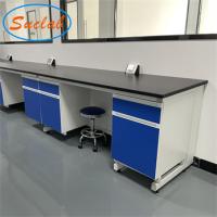 China Customized Made Blue Chemical Resistance Lab Bench Chemistry lab furniture Manufacturers for sale