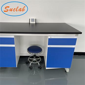 China Best Quality OEM Lab Bench Blue/ Grey white Chemical Resistant Lab Furniture Design for sale