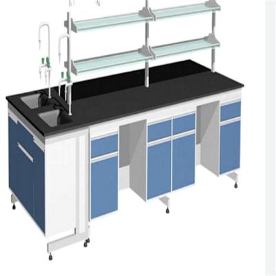 China Multiscene Blue Chemistry Laboratory Furniture , Rustproof Lab Bench With Drawers for sale
