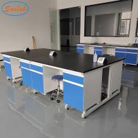 China Hospital Waterproof Chemistry Lab Workbench Anti Corrosion Durable for sale