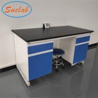 China Metal Blue Chemistry Lab Workbench Acid Resistant C Frame H Frame for sale