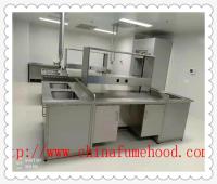 China Chemical Stainless Steel Lab Furniture Metal Laboratory Cabinets Workstation for sale