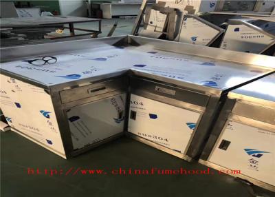 China L*D70*H900 MM White Stainless Steel Lab Tables Stainless Steel Lab Furniture for sale
