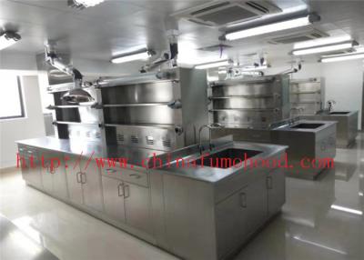 China Customized Made Size Stainless Steel Laboratory Furniture University  Hospital Science Work bench With Reagent Shelf for sale
