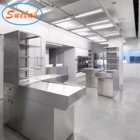China C Frame Stainless Steel Lab Bench Multi Function Chemical Resistant for sale