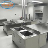 China C Frame Stainless Steel Lab Bench Multi Function Chemical Resistant for sale