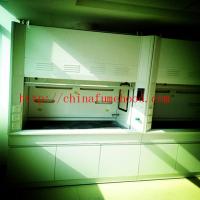 China Alkali And High Temperature  Resist All Steel Fume Hood With Third Level Air Exhaust / Tempered Glass Window for sale