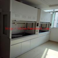 China Alkali And High Temperature  Resist All Steel Fume Hood With Third Level Air Exhaust / Tempered Glass Window for sale