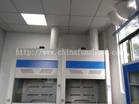 China 1500mm Width Steel Fume Hood , Phenolic Resin Benchtop Laboratory Exhaust Hood for sale