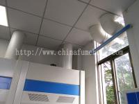 China 1500mm Width Steel Fume Hood , Phenolic Resin Benchtop Laboratory Exhaust Hood for sale