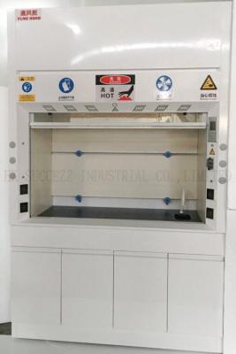 China 1.0mm Steel Chemical Ventilation Hoods Free Air Flow 0.37kw PP Fans for sale