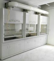 China Epoxy Coated Steel Laboratory Fume Hood Multipurpose White Color for sale