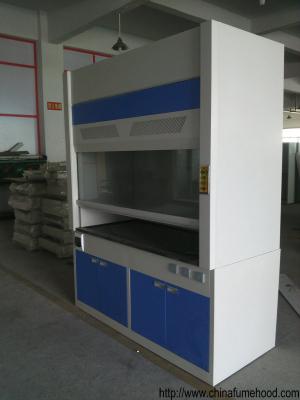 China School Lab Chemical Vent Hood 5mm Tempered Glass Window With PP Sink for sale
