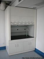 China School Lab Chemical Vent Hood 5mm Tempered Glass Window With PP Sink for sale