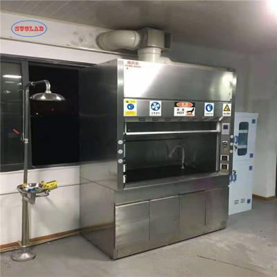 China Wholesale Anti-Scratch Acid Proof Laminar Air Flow 304 stainless steel fume hood with Ce Certificate for sale