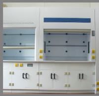 China Full PP Fume Hood , PVC Window Laboratory Fume Cupboards Adjust Air Speed for sale