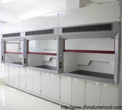 China Safety Fume Hood Cupboard 1.2/1.5/1.8m Length Anti Corrosion SGS Certified for sale
