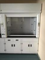 China Biology Lab PP Fume Hood , 1.2/1.5/1.8m Anti Corrosive Fume Exhaust Hood for sale