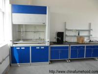 China FRP Acid Lab Fume Hood Ventilation System 6mm Tempered Glass Window for sale