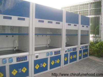 China White GRP Laboratory Fume Cupboard Corrosion Resistant Stable for sale