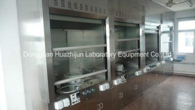 China Biology / Physics Chemical Vent Hood Cupboard Stainless Steel Bench Tops for sale