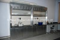 China Biology / Physics Chemical Vent Hood Cupboard Stainless Steel Bench Tops for sale