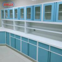China Antirust Fireproof Laboratory Wall Cabinets , Acid Resistant Lab Bench Furniture for sale