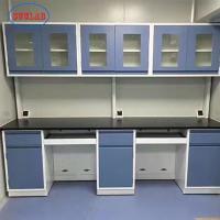 China Alkali Resistant Hospital Lab Furniture Wall Bench C Frame Waterproof for sale