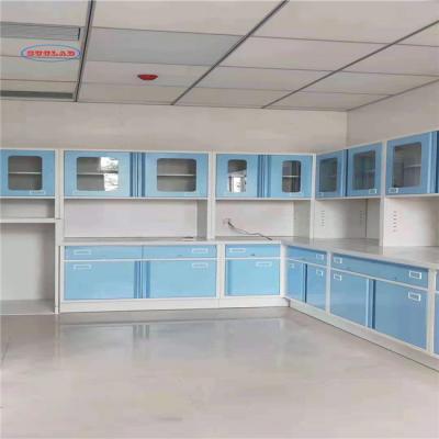 China Cold Rolled Steel Hospital Laboratory Furniture Cabinets Anti Corrosion Wall Mounted for sale