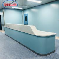 China ISO14001 Durable Hospital Lab Furniture , Stone Medical Nursing Station for sale