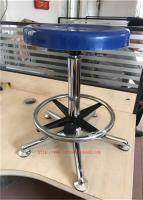 China Steel Back Frame Lab Chairs And Stools , Customized Made Revolving Lab Bench Chairs for sale