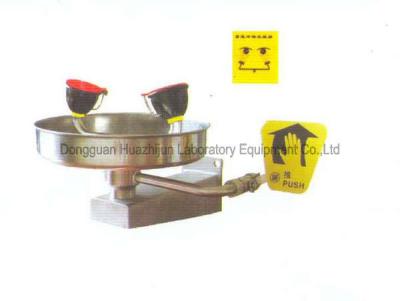 China Stainless Steel Laboratory Fittings Double Head Manual Emergency Eyewash for sale