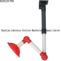China Wall Mounted Laboratory Fittings Fume Extractor Exhaust Arms 304 SS Center Bolt for sale