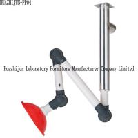 China Wall Mounted Laboratory Fittings Fume Extractor Exhaust Arms 304 SS Center Bolt for sale